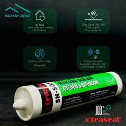 Hướng dẫn cách dán bồn cầu bằng Silicon SN-505