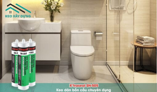 Hướng dẫn cách dán bồn cầu bằng Silicon SN-505